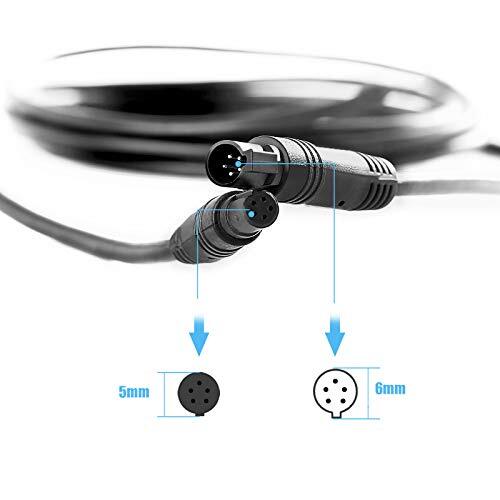 Backup Camera Extension Cable,16.5ft 5 Pin Male to Female Rear View ...
