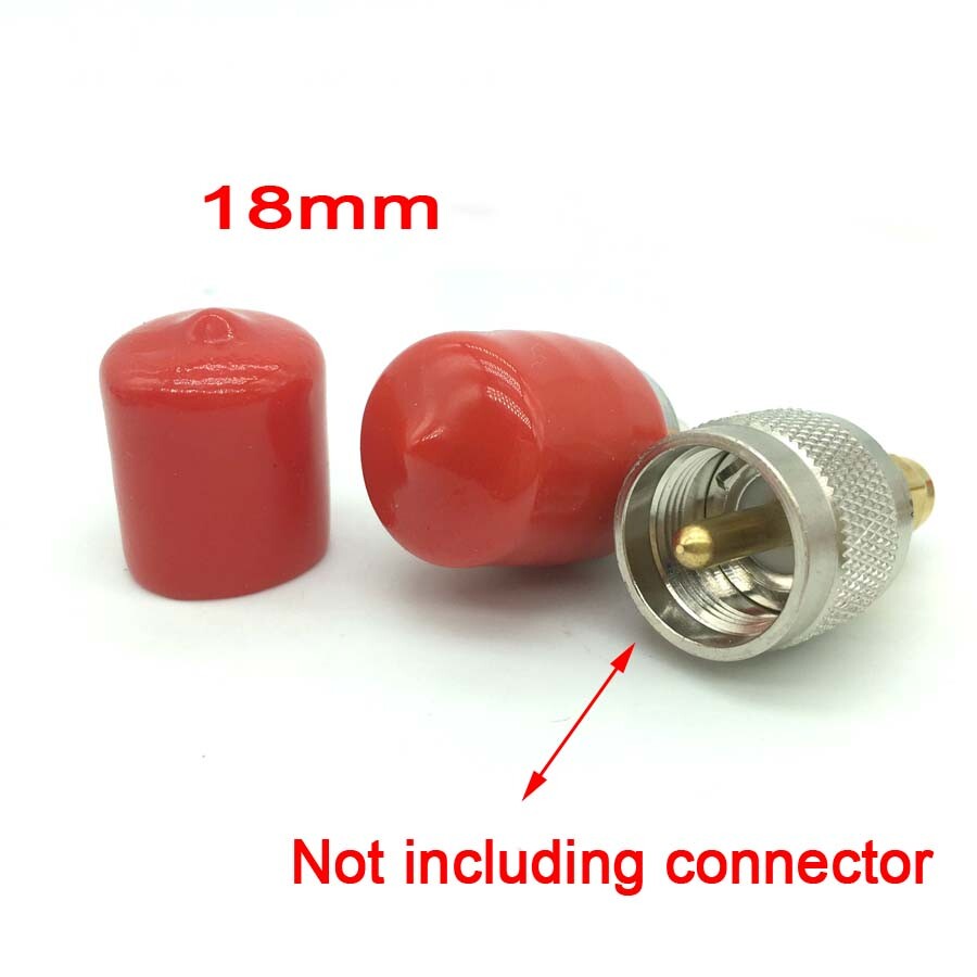 SMA RCA BNC TNC N female Plastic covers Dust cap Red Protection cover ...