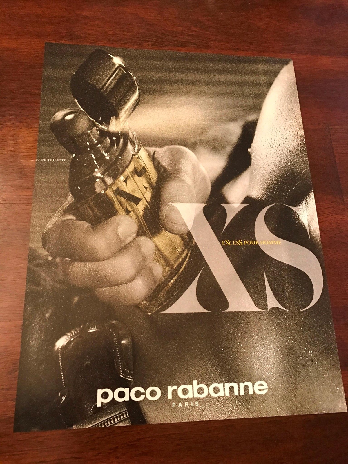 1994 VINTAGE 9X12 PRINT Ad FOR PACO RABANNE PARIS EXCESS PERFUME ...