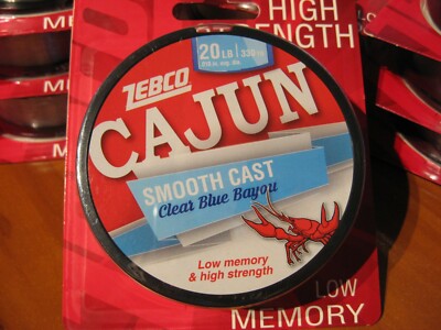 Cajun Clear Blue Bayou Fishing Line 20 LB Test 330 Yards Smooth Cast ...