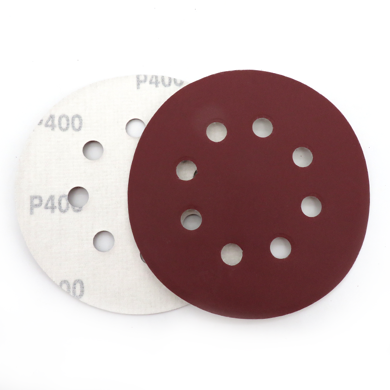 5" 125mm 9" 225mm Hook Loop 8 Hole Sanding Discs for Orbital Sander 40 ...