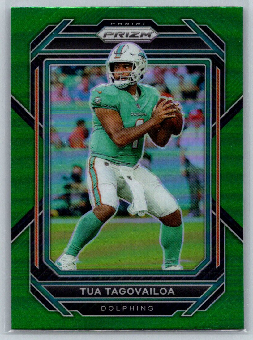 2022 Panini Prizm Tua Tagovailoa Green #178 Miami Dolphins TC1463 | eBay