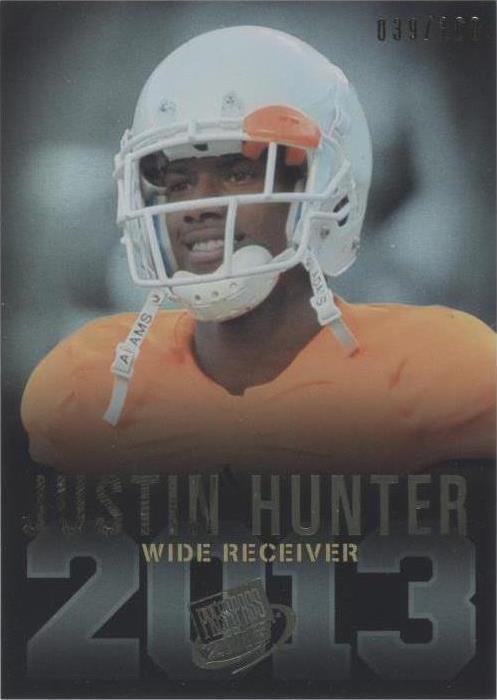 2013 Press Pass - Justin Hunter #19 Gold Reflectors /100 (RC) for sale ...