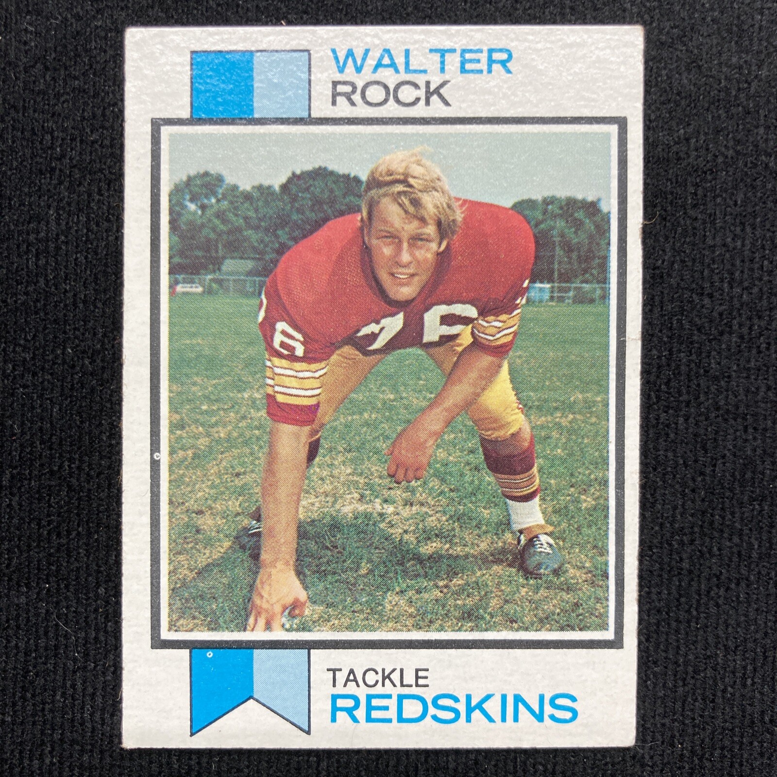 VTG‼ 1973 Topps WALTER ROCK #169 Washington Redskins • EUC‼ • SHIPS 1st ...