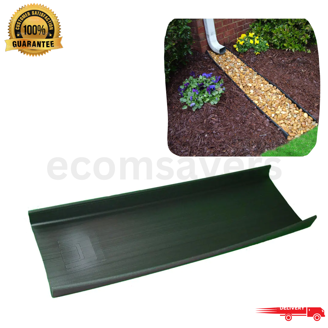 12" x 38" Black Vinyl Channel Guard Versatile and Multi-Purpose Outdoor ...