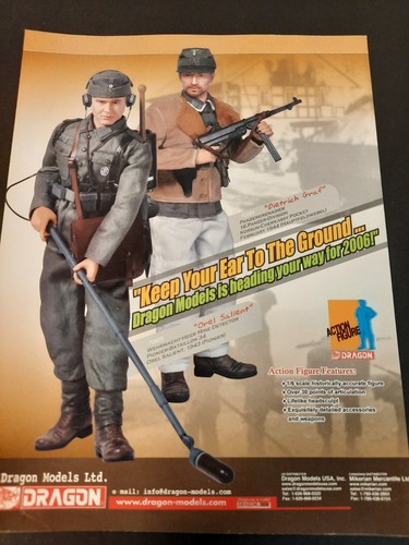 DRAGON MODELS Wehrmacht-Heer Mine Detector Action Figure Magazine PRINT ...