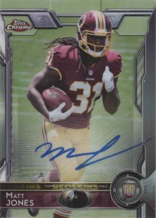 2015 Topps Chrome - Rookies Matt Jones #153 Autographs (AU, RC) for ...