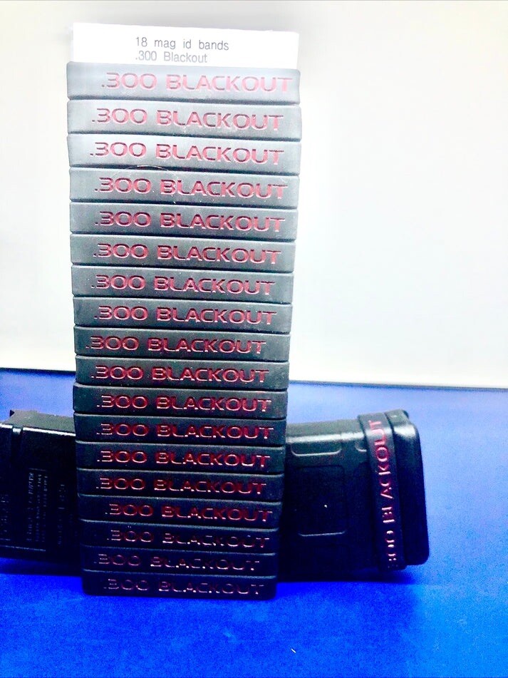 (18 Pack) of .300 Blackout Magazine Identification Marking Bands | eBay