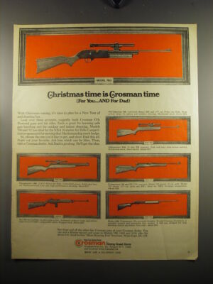 1969 Crosman Guns Ad - Powermaster 760, Slidemaster 3500, Pumpmaster ...
