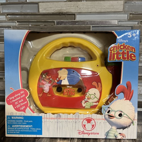 Disney CHICKEN LITTLE Sing-Along Mic Tape Cassette Player New W/Box ...