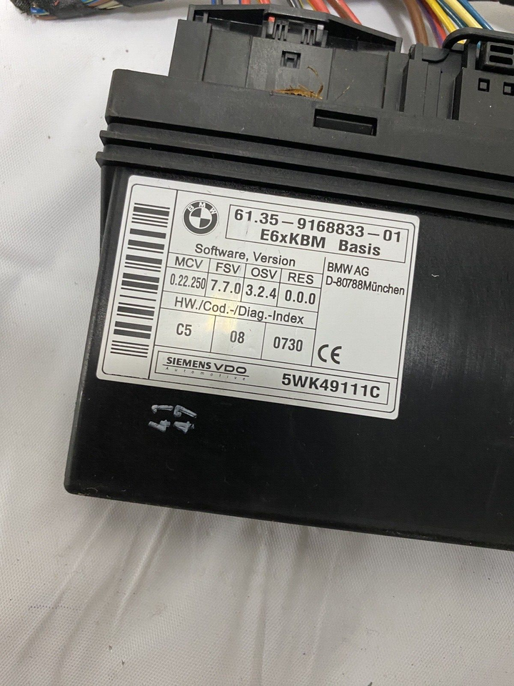 2002-2011 BMW 5/6 Series OEM Body Control Module E6xKBM Basis BCM 6135 ...