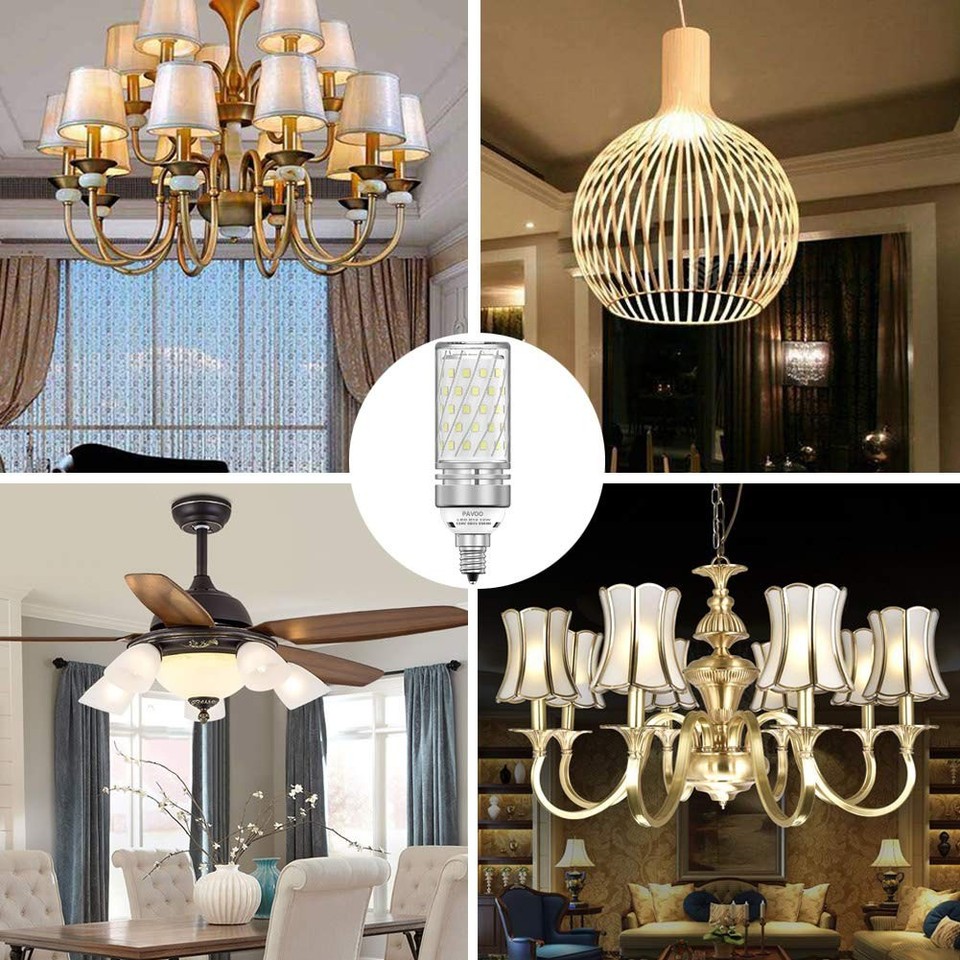 E12 Led Light Bulbs 16w Led Candelabra Bulbs 120 Watt Equivalent 1400lm ...