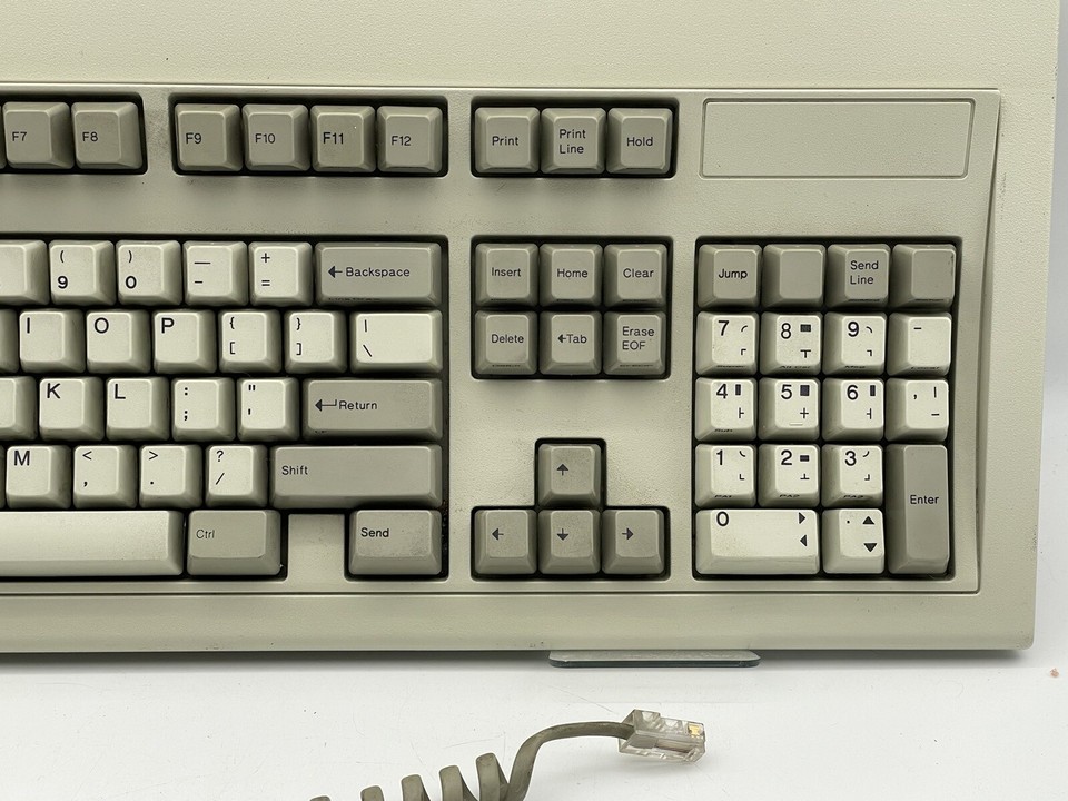 IBM Model M Clicky Vintage Mechanical Keyboard 1392595 RJ45 April 1991 ...
