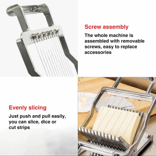 Stainless Steel Commercial Toast Cutter Machine Bread Slicer Cheese ...