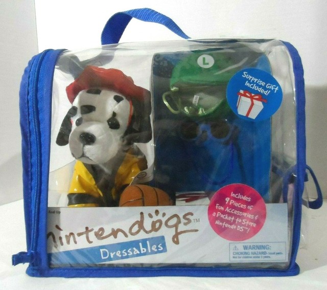 Tomy Nintendo DS Nintendogs Plush Dressables ( Dalmatian and Fireman ...