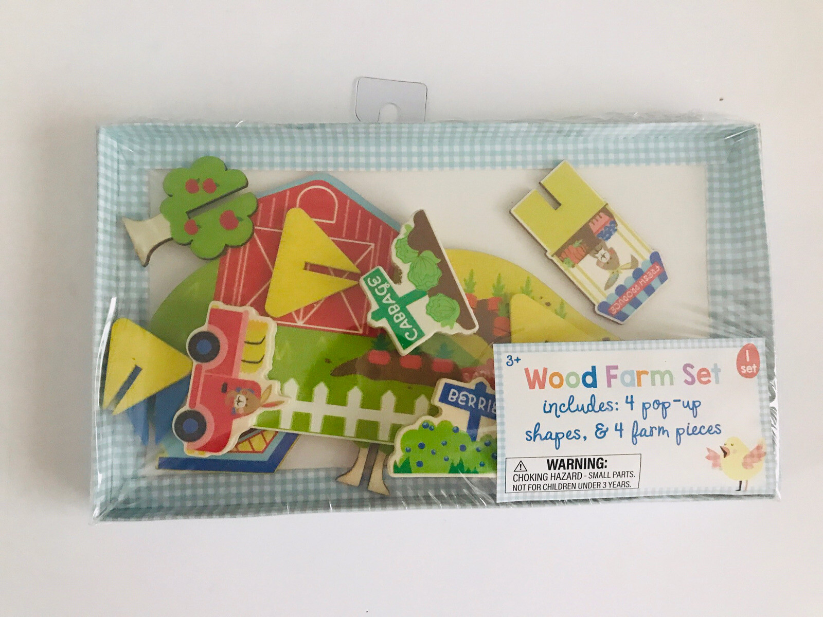 Target Wood Farm Set with 4 Pop-Up Shapes & 4 Farm Pieces | eBay