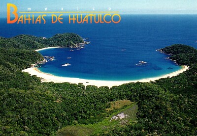 Chachacual Bay Bahias de Huatulco Mexico Postcard | eBay