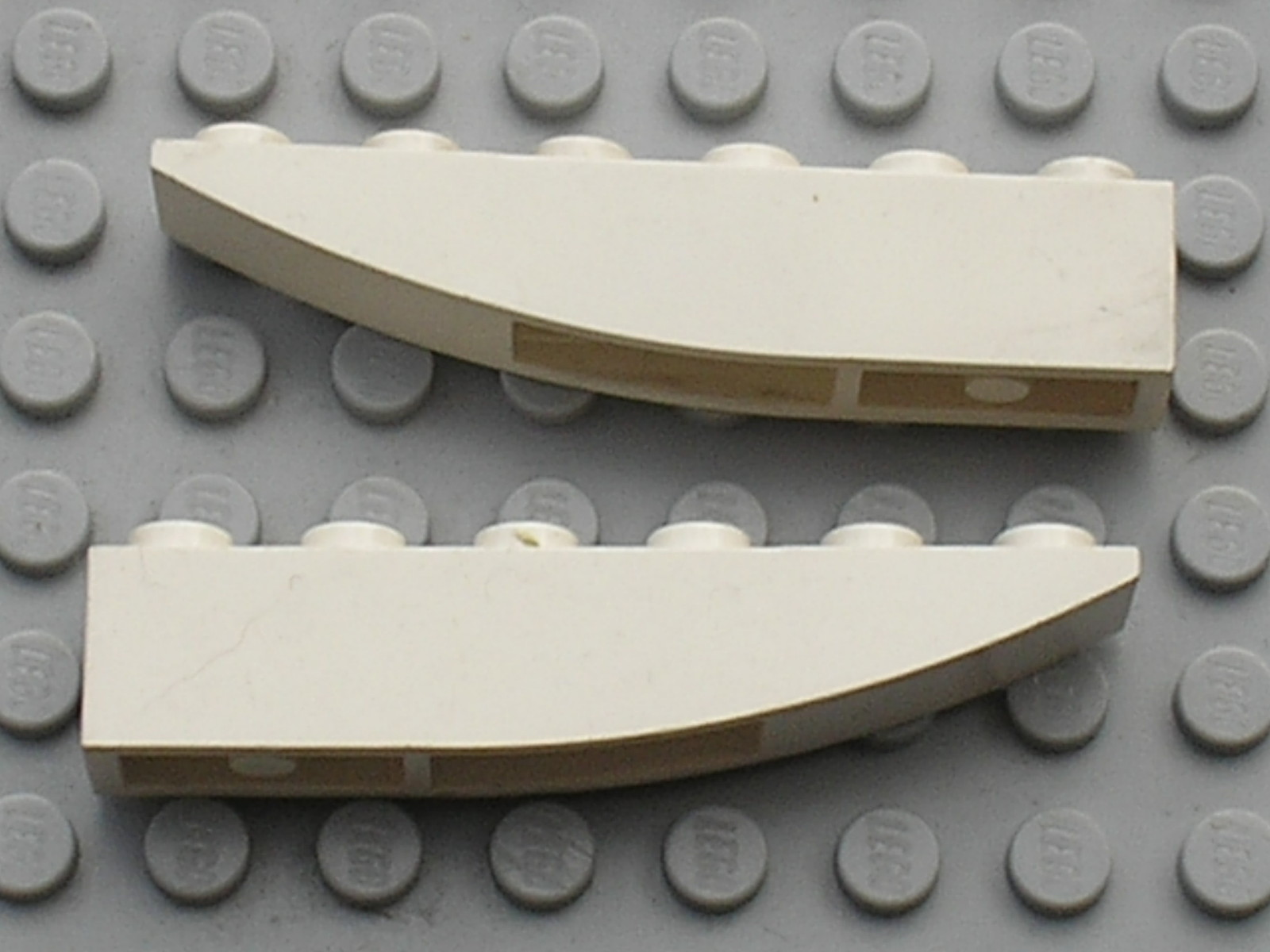 2 x LEGO Star Wars White slope brick ref 500 / 10195 8037 7259 7153 ...