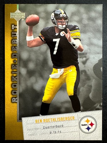 Ben Roethlisberger 2006 Upper Deck Rookie Debut Football Card Steelers ...