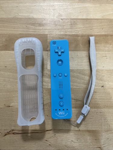 Official Wii Remote BLUE Nintendo Motion Plus Sleeve Strap Wii U ...