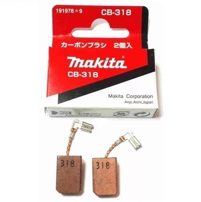 New Genuine Makita 191978-9 Carbon Brushes CB-318 for BO6040 GD0800C ...