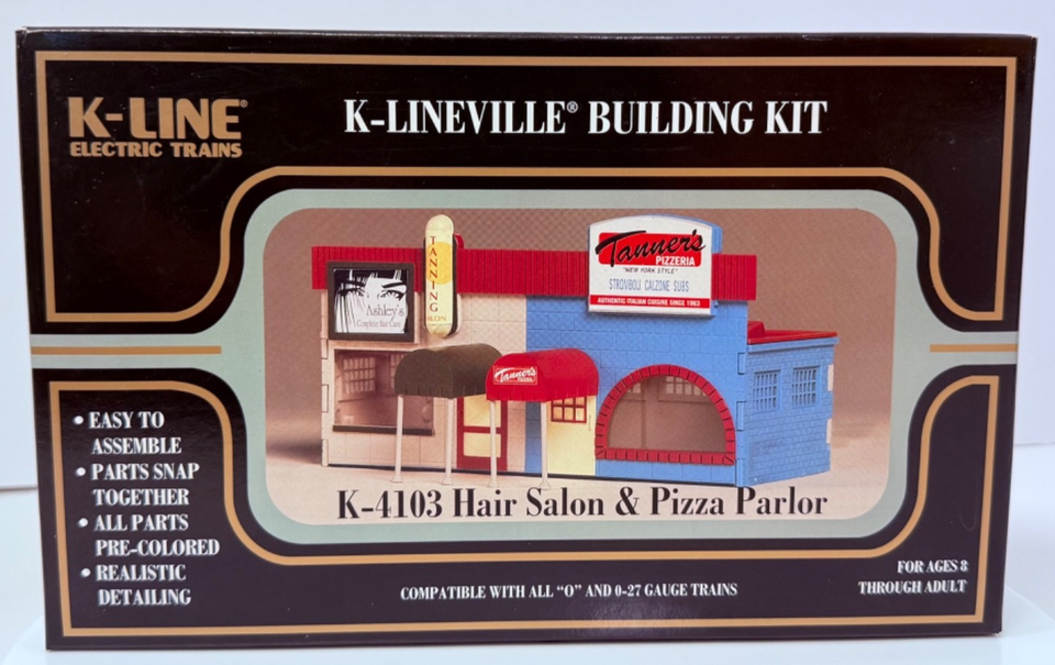 K-Line O Scale: K-Lineville Hair Salon & Pizza Parlor Kit K-4103 - NEW ...