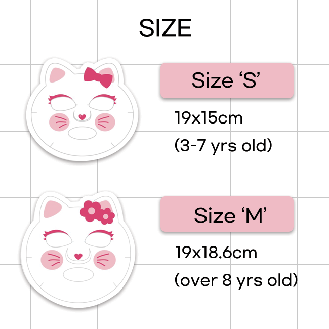 i'm pinky Sheet mask Face Mask Kids Mask Beauty Moisture Size S - 5 pcs ...