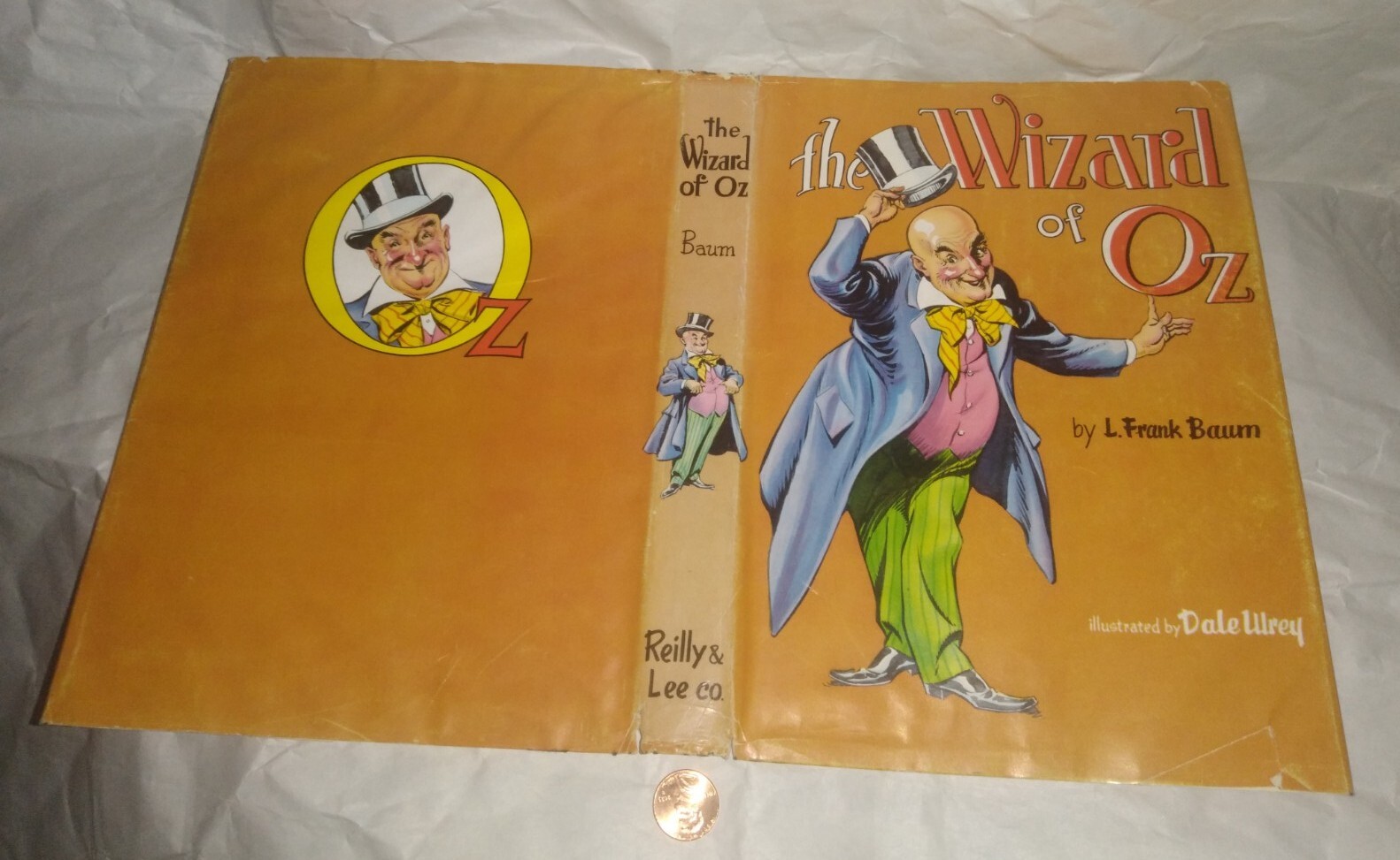 1956 Wizard of Oz L. F. Baum/Dale Ulrey Reilly & Lee DJ Land of Oz MAP ...