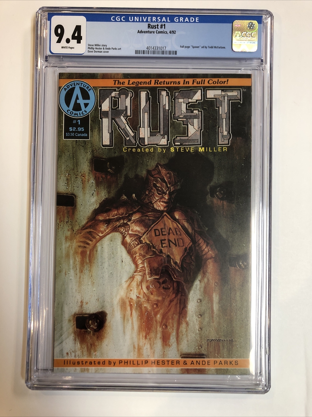 Rust (1992) # 1 (CGC 9.4 WP) Early Spawn Advertising | eBay