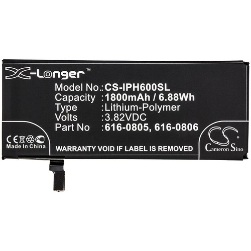 616-0804 616-0805 Battery for Apple iPhone 6 A1586 A1589 A1549 New ...