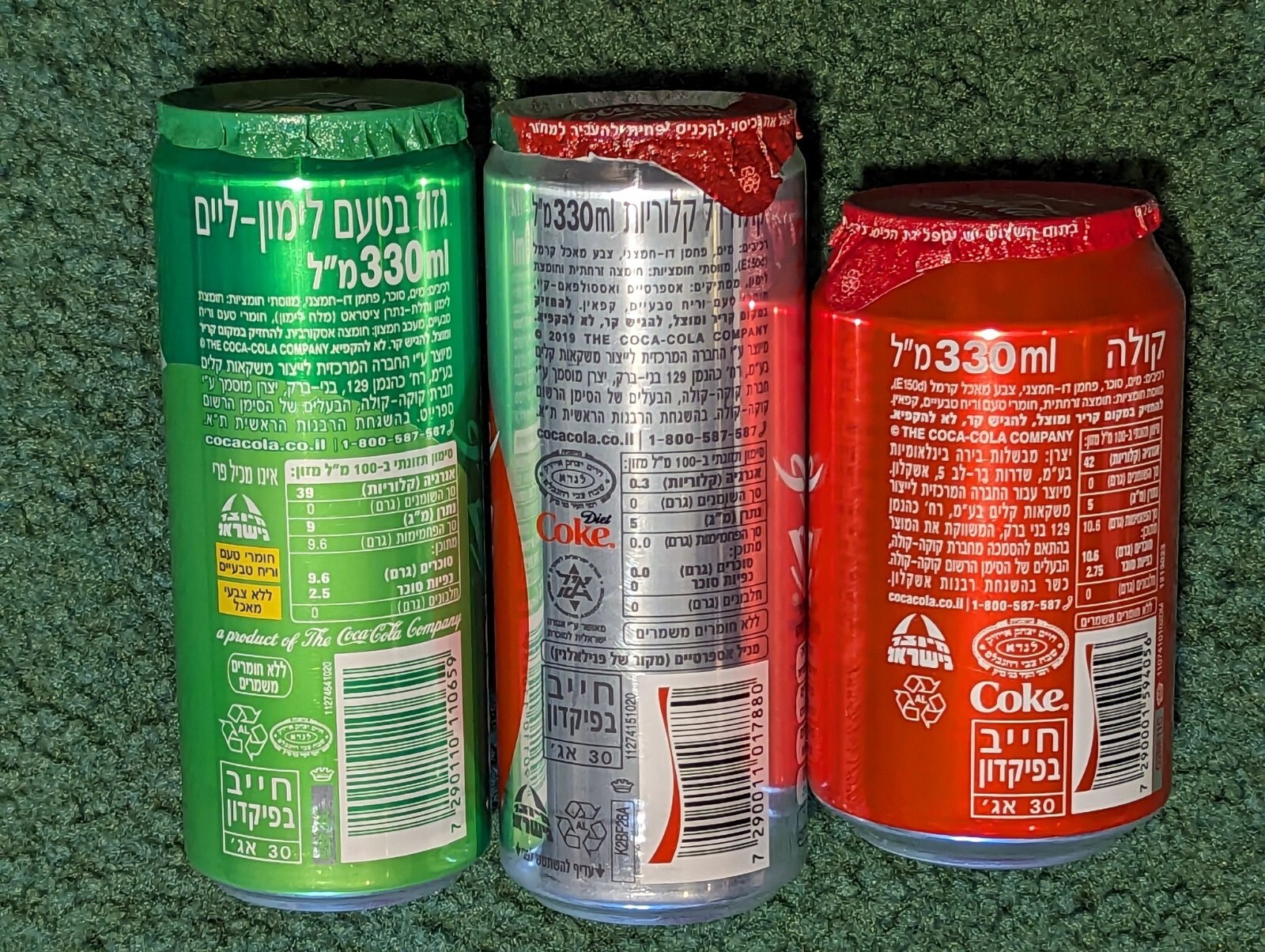 INTERNATIONAL FOREIGN SLIM SKINNY SODA CAN COLLECTION - COCA-COLA COKE ...