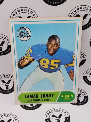 1968 Topps Football Lamar Lundy #80 Los Angeles Rams | eBay
