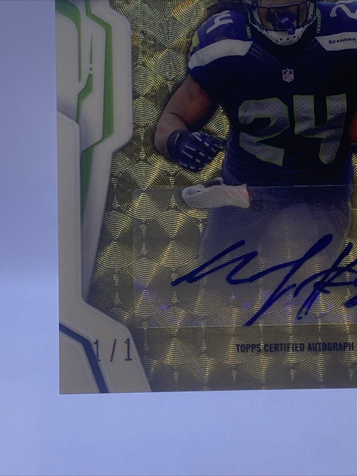 2014 Topps Finest Marshawn Lynch FANTASY’S FINEST SUPERFRACTOR AUTO 1/1 ...
