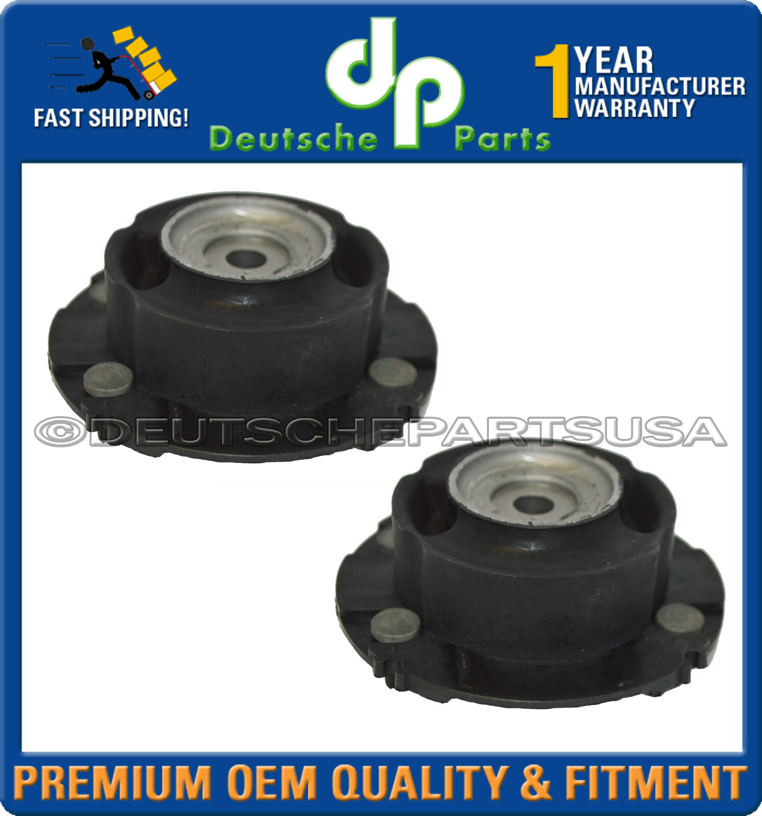 Porsche 911 993 Rear Upper Shock Strut Flange Mount LEFT + RIGHT ...