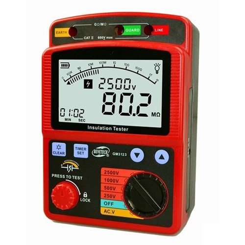 NEW 100% Original GM3125 Digital Insulation 5000V Megger Ohm Voltmeter ...