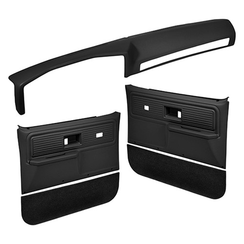 For Chevy C10 Suburban 77-80 Coverlay Black Interior Combo Kit Power ...