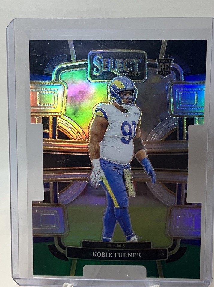 2023 Panini Select - Concourse Black & Green Prizm Die-Cut #54 Kobie ...