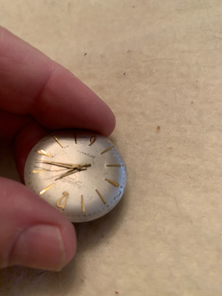 Vintage Piquette 25 J Jewel Auto Wrist Watch Movement and Face Project ...