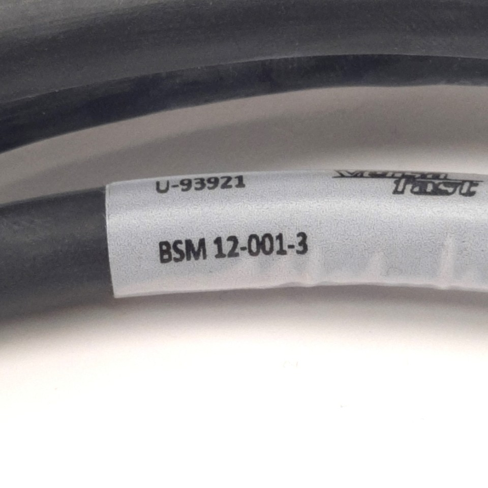 Turck BSM 12-001-3 Connector Cable M16 Versafast 12 Pin Male to Leads ...