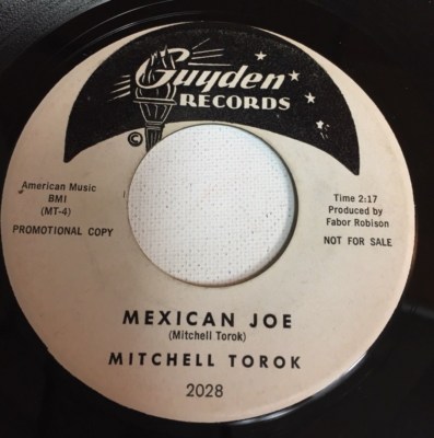 MITCHELL TOROK, MEXICAN JOE, GUYDEN#2028, 45 PROMO RECORD, 1959 | eBay