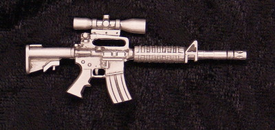 Empire Pewter Scoped M16 / M4 Pewter Gun Pin | eBay