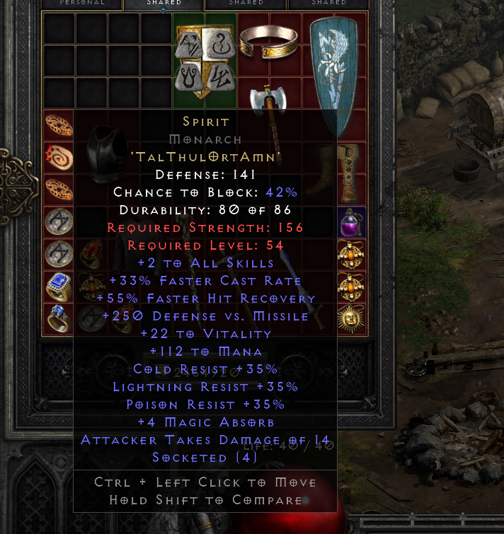 Diablo 2 Resurrected D2R - FCR spirit monarch - SC - PC Xbox - Non ...