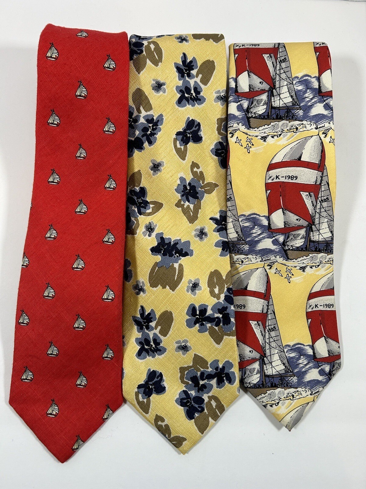Vintage Lands’ End Men’s Ties/Neck Ties Charter Collection Set Of 3 | eBay