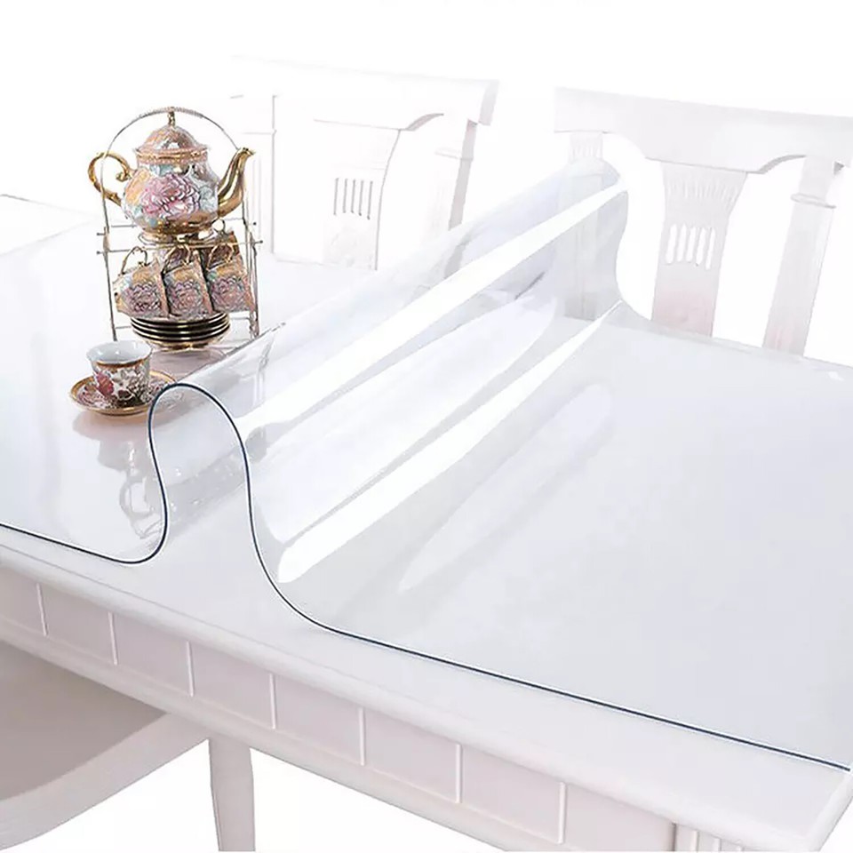 Premium Clear Plastic Vinyl Table Cover Tablecloth Protector - Sold ...