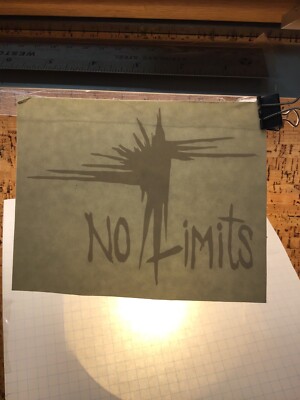No Limits - WHITE - Vinyl Sticker Decal - MM4 1500 | eBay