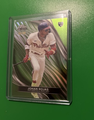 Johan Rojas RC Green 84/99 2024 Topps Chrome Black #90 - Philadelphia ...