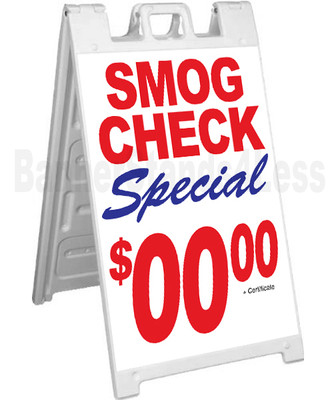 CUSTOM Signicade A-Frame Sign Sidewalk Sandwich Pavement Sign - SMOG ...