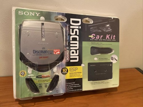 Sony Discman W/ Car kit D-E206CK Portable CD Player Super ESP2 | eBay