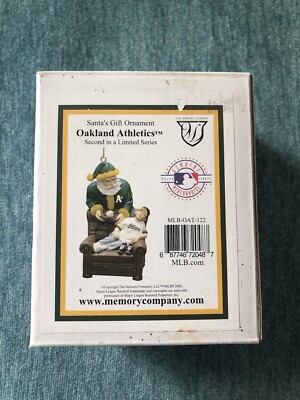 Santa's Gift Oakland Athletics Ornament by The Memory Company | eBay