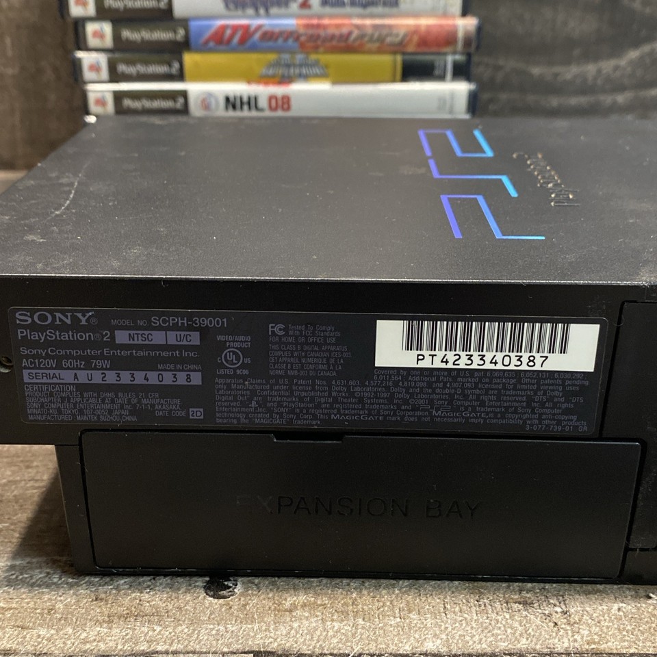 PlayStation 2 PS2 Fat Console System Bundle W/ 20 Games - System Tested ...